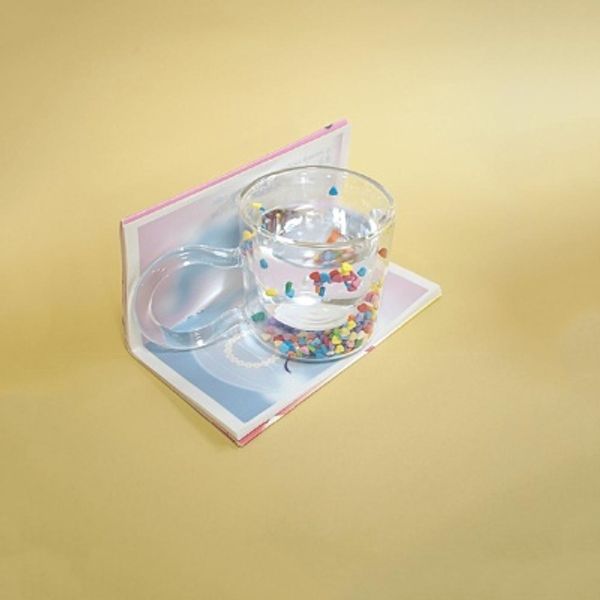 ZIPDREE 하트캔디 머그컵 홈카페 이중 유리컵 유리잔 200ml - 핫트랙스