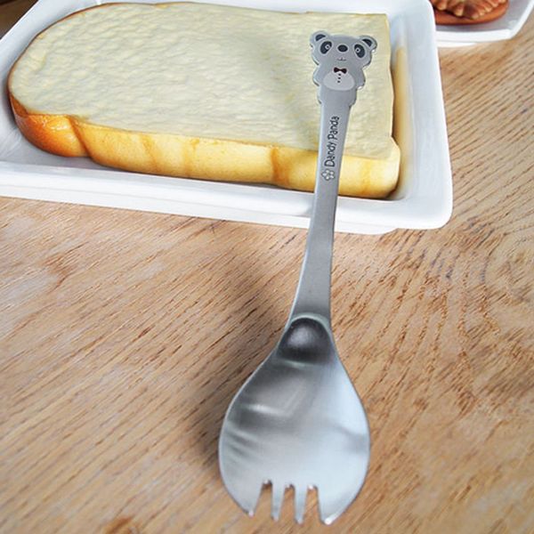hplusmall 귀여운 판다 포크숟가락 1P WBF76DF - 핫트랙스