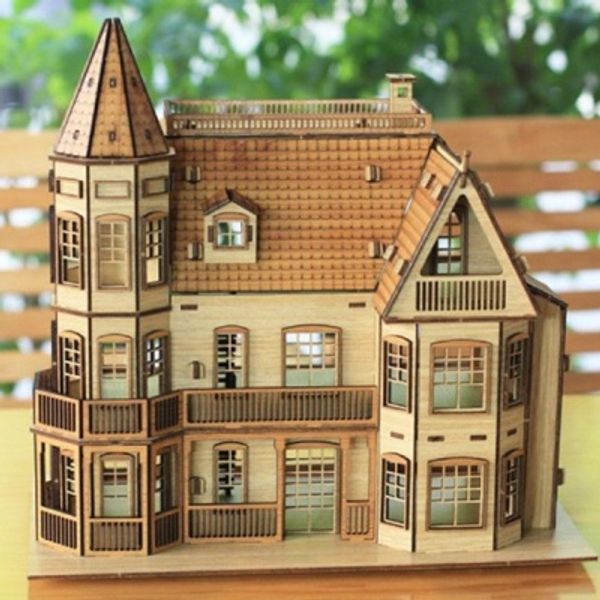 hplusmall 3D입체퍼즐 Laurel Town Home (건축물)(목재모형)(퍼 - 핫트랙스