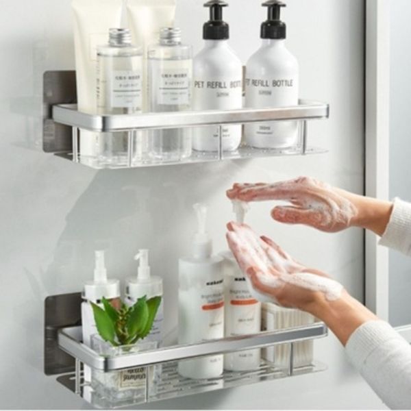 hplusmall 살림살림 알루미늄 무타공 욕실 선반 B타입 - 핫트랙스