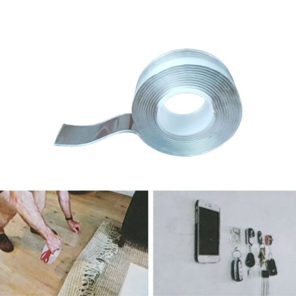 hplusmall 나노미터테이프(1M) 양면테이프 나노 매직테이프 투명 - 핫트랙스