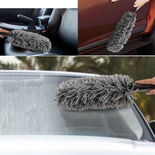 hplusmall 자동차 먼지 털이개 초극세사 총재 먼지 청소 브러쉬 - 핫트랙스