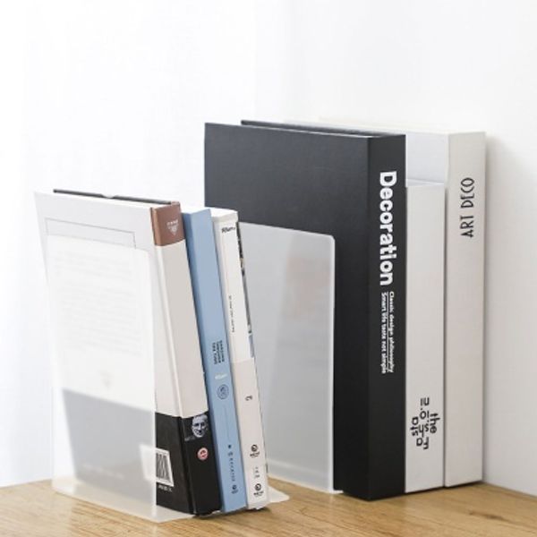 shoppingplan 반투명 아크릴 북엔드 2p세트 L자 책상책꽂이 - 핫트랙스