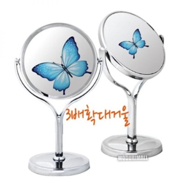 hplusmall 3배 확대 미러 Y라인 360도 회전 양면 탁상 화장 거울 - 핫트랙스