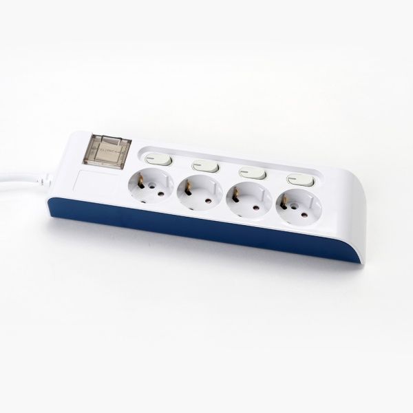 ijung 하이탭 개별스위치 과부하차단 4구 3M 멀티탭 - 핫트랙스