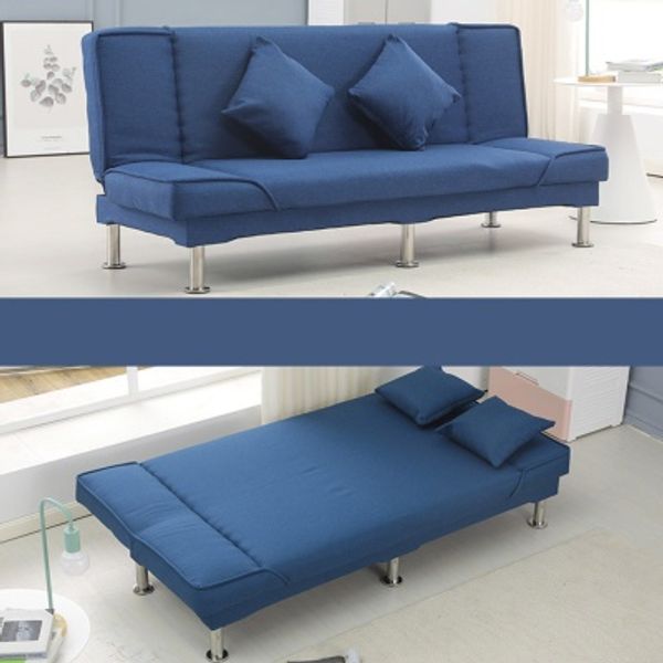 shoppingplan 면마 소파베드 (4인용) (네이비) - 핫트랙스