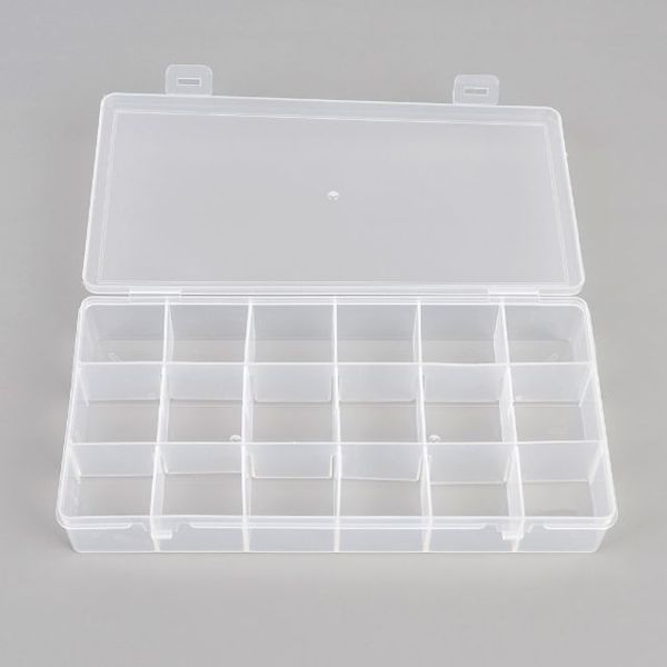 hplusmall 18칸 투명 칸막이 보관케이 WBCC8B4 - 핫트랙스