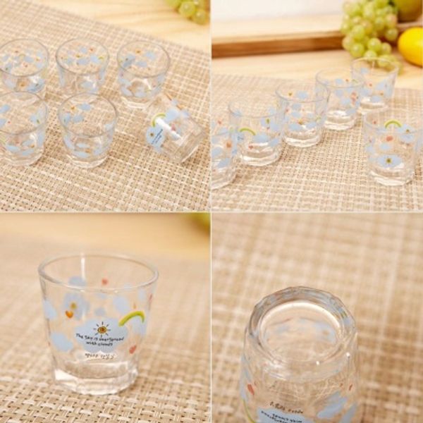 hplusmall 친구 술자리 구름 유리 스트레이트잔 소주잔 6p 세트 - 핫트랙스