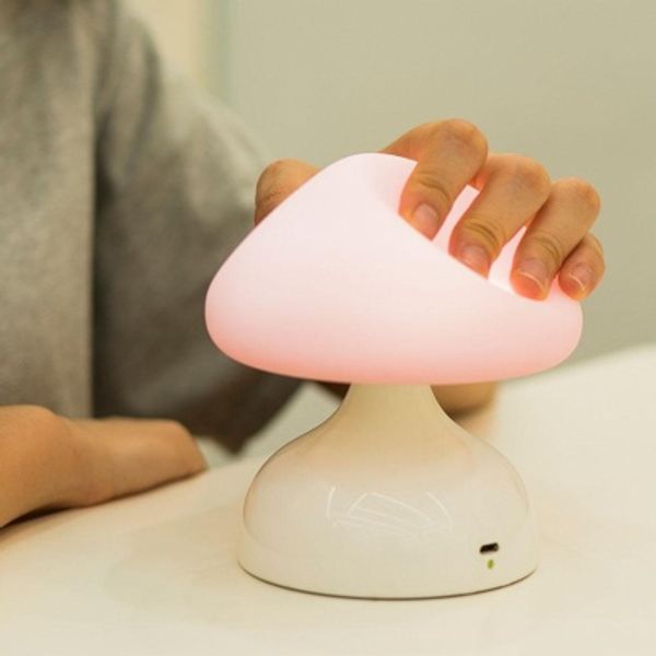 ZIPDREE USB 충전식 무선 모찌 미니 머쉬룸 무드등 4color - 핫트랙스