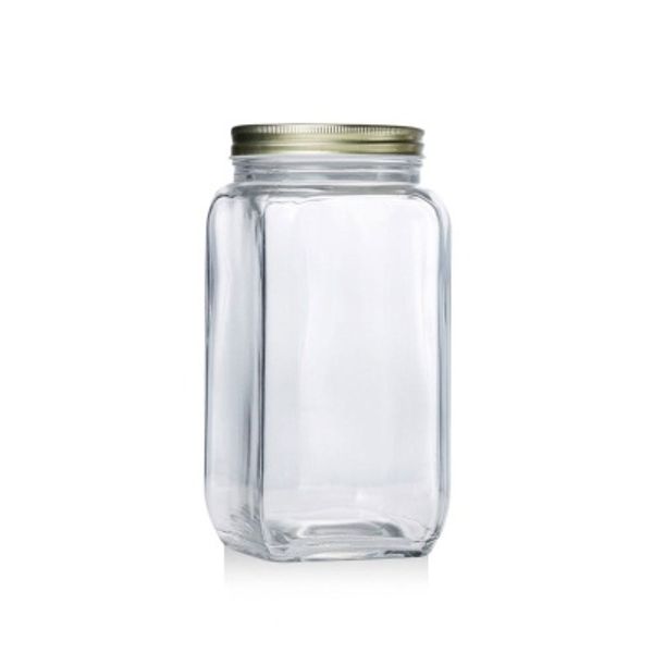 hplusmall 까밀로 유리병 고급 사각용기 3호 1600ml 1P - 핫트랙스