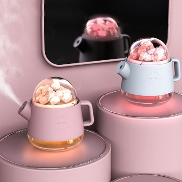 ZIPDREE 히말라야 핑크 솔트 소금 아로마 공기정화 LED 가습기 - 핫트랙스