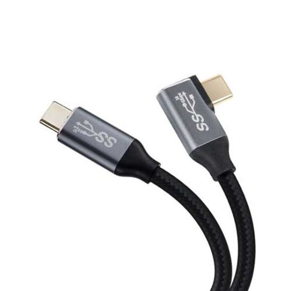 hplusmall Coms USB 3.1 C타입 PD 고속충전 꺾임 케이블 3M - 핫트랙스
