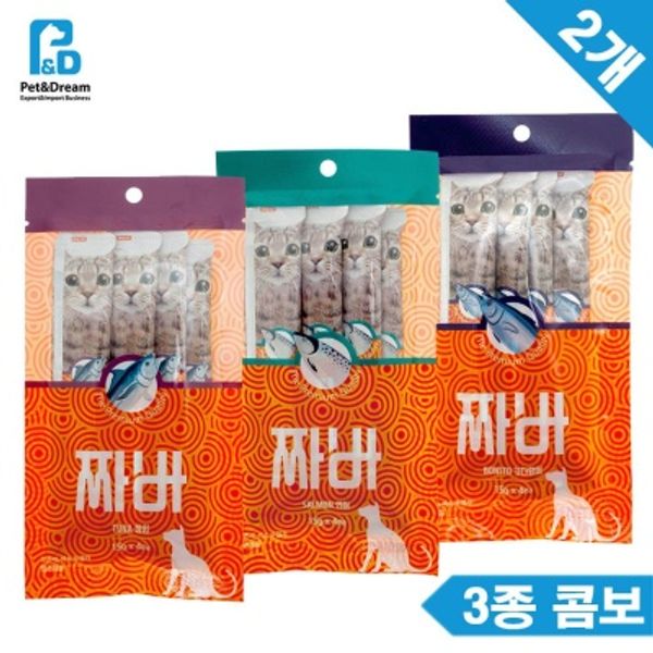 hplusmall 고양이 습식 간식 유산균 3종 콤보세트 x2개 짜먹는 - 핫트랙스