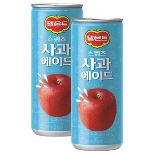 hplusmall 롯데 스퀴즈 사과 240ml 30캔 - 핫트랙스