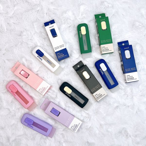 TUCO.B 투코비 코마 슬라이더 지우개 TC-E02, 6개입 - 핫트랙스