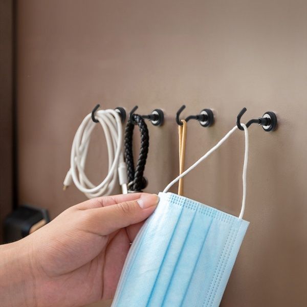 shoppingplan 다용도 강력 자석후크 5p(20mm) (블랙) 도어후크 - 핫트랙스