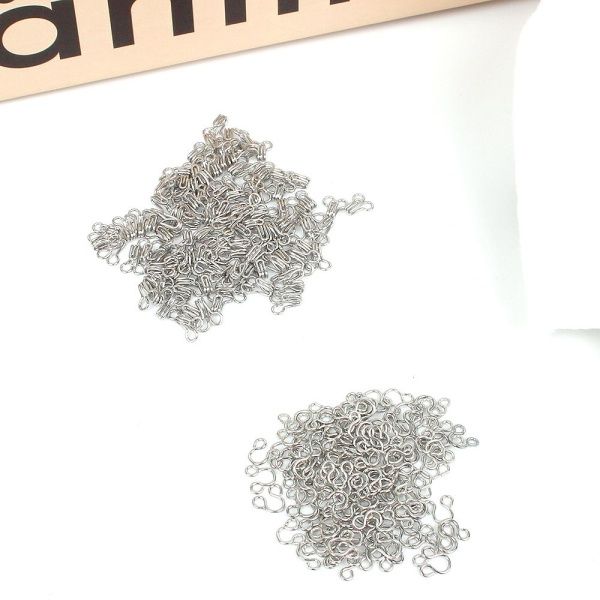 hplusmall 의류 후크버클 100개입- 은색 - 핫트랙스