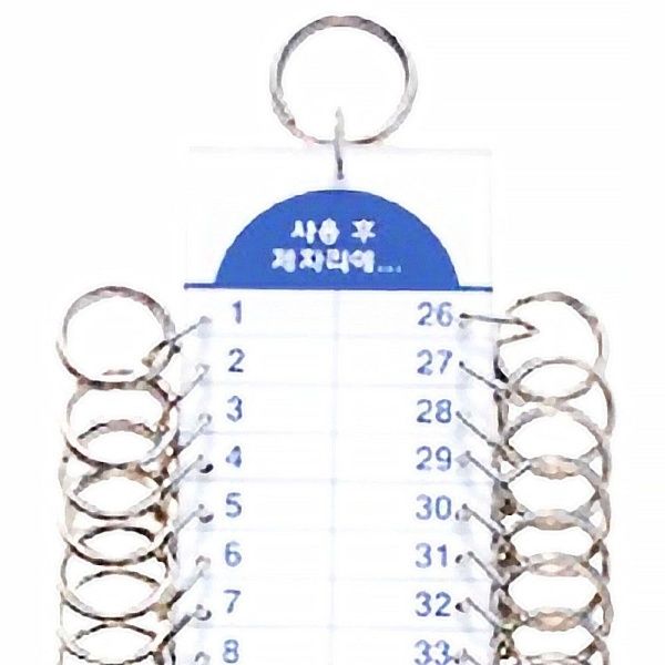 hplusmall 열쇠꾸러미 연결고리 키체인 50구 사물함키 키고리[WD - 핫트랙스