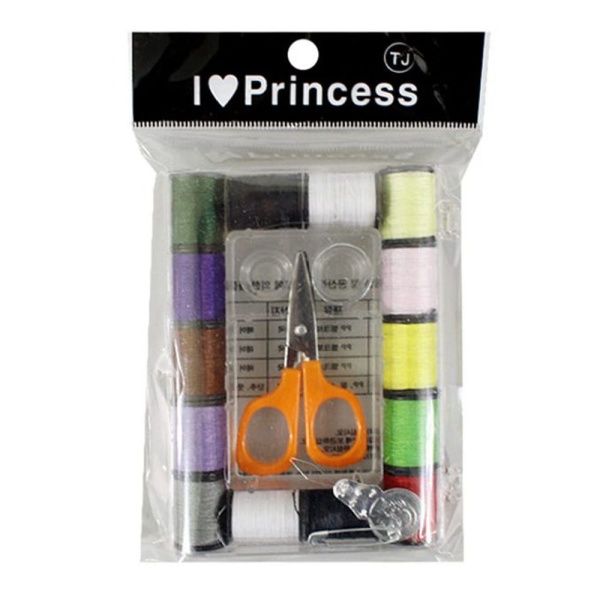 hplusmall 반짇고리 세트 실 바늘 가위 옷 수선 의류 리폼 - 핫트랙스