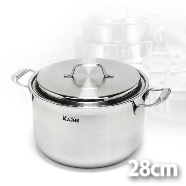 hplusmall 국내산 키친아트 인덕션겸용 304스텐 통5중 곰솥28cm - 핫트랙스