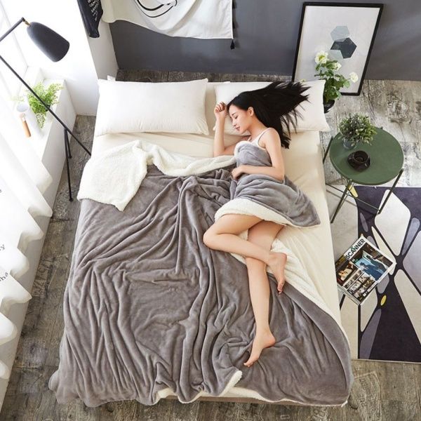 hplusmall 가볍고 따뜻한 겨울 극세사 이불 5가지 컬러(70x100)[ - 핫트랙스