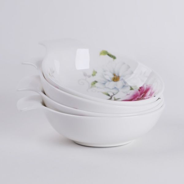 kitchen malling 레트로 본 차이나 손잡이 찬기 1p - 핫트랙스