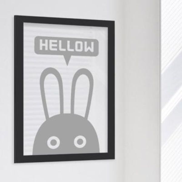 ggoomim ph256-헬로레빗인사하는토끼투명액자 - 핫트랙스