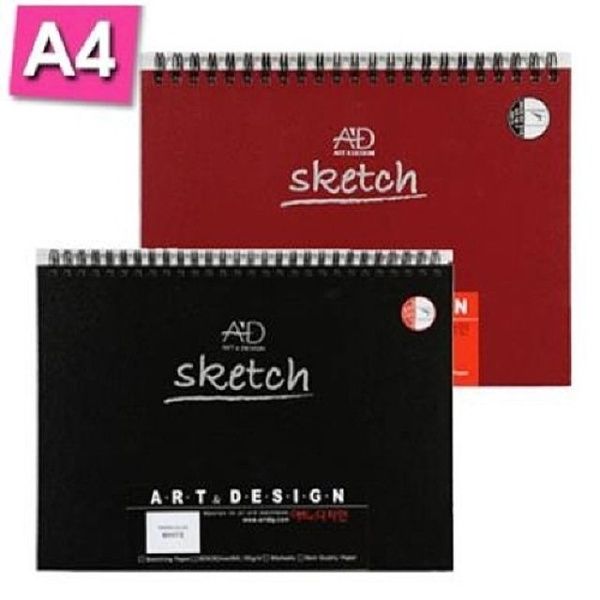 hplusmall S1010-검정 양장스케치북 A4 105g 튜닝 80장 -42241 - 핫트랙스