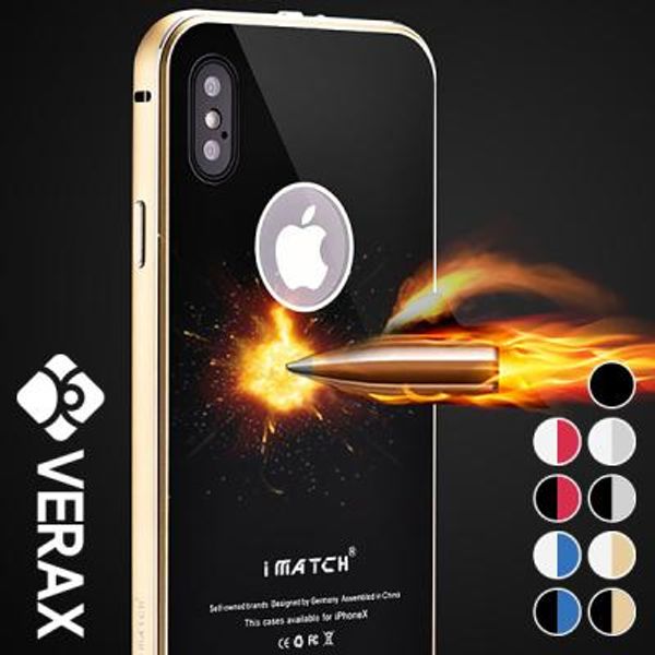 VERAX P053 아이폰8 정품 메탈 강화유리 범퍼 케이스 - 핫트랙스