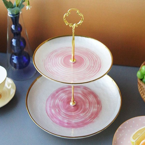 hplusmall 골드도금 펄핑크 2단 케이크 WD9FA9B - 핫트랙스