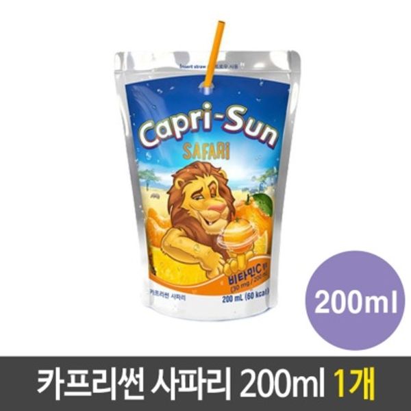 hplusmall 카프리썬 caprisun 사파리 200ml 과일 과즙 주스 - 핫트랙스