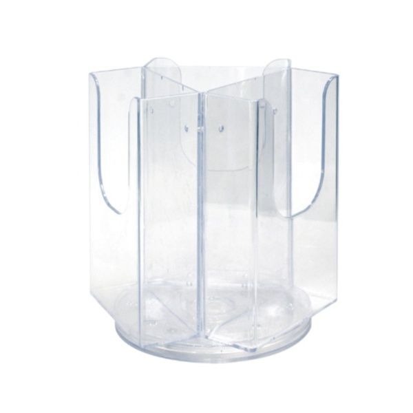 hplusmall 아트사인 4613 회전형꽂이A6(3면/투명) 외경 186x1 - 핫트랙스