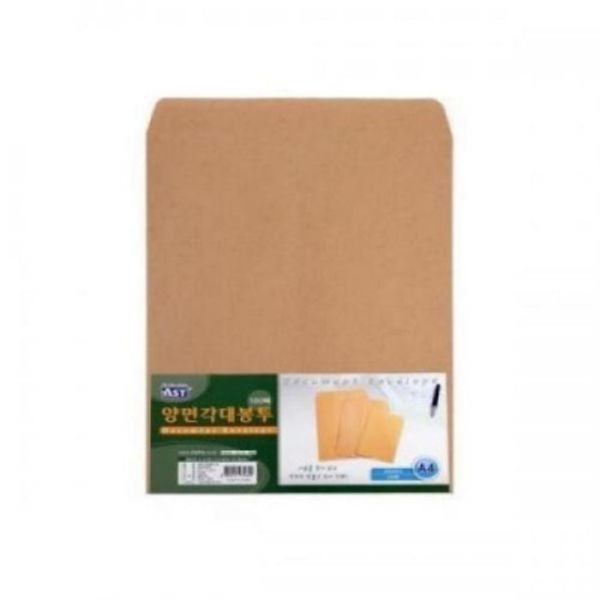hplusmall 알파 양면각대봉투 A4 크라프트 (100매) - 핫트랙스