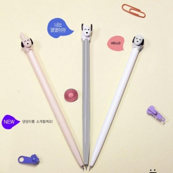 hplusmall (국산)댕댕이니들볼펜 9개 묶음판매 강아지캐릭터 - 핫트랙스