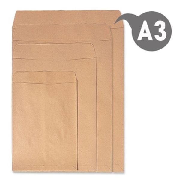 hplusmall 모든오피스)각대봉투 A3-박스(50팩_500매입) - 핫트랙스