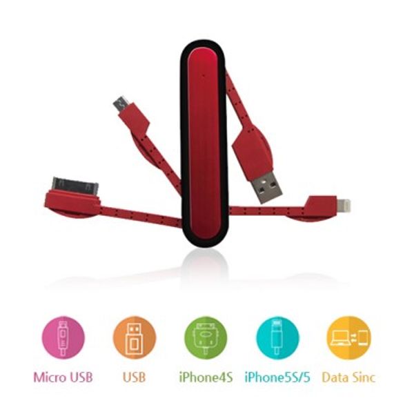 Bioshield 간편한 멀티 USB 데이터 케이블 / 충전 및 데이터 전송 - 핫트랙스