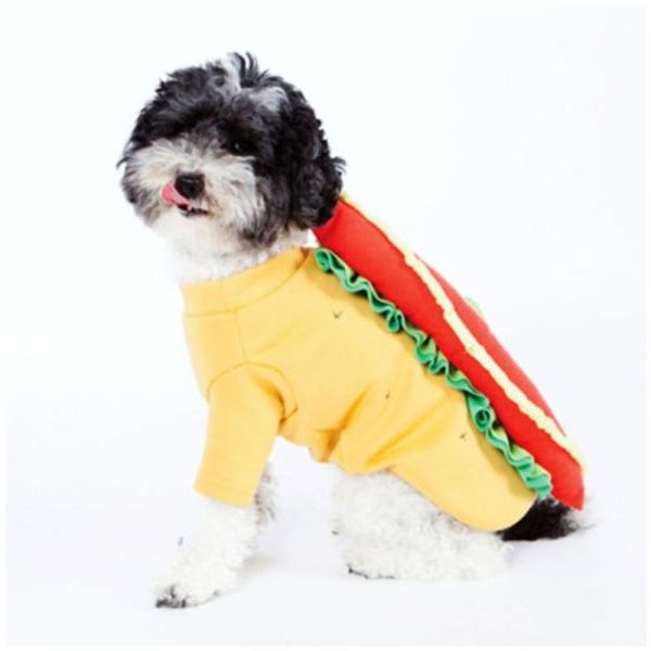 hplusmall 강아지옷 핫도그 티셔츠 L 1P 귀여운 애견 반려견 옷[ - 핫트랙스