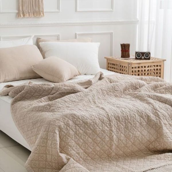 hplusmall 유메천연 피그먼트 바이오워싱100프로 패드겸이불Q[WB - 핫트랙스