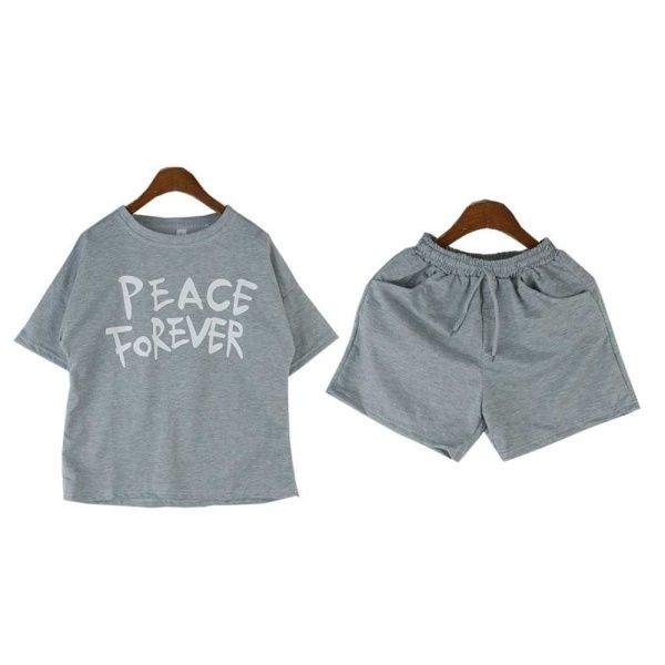 hplusmall 여성 편한 외출복 반바지 반팔 세트 집에서 입는옷[W6 - 핫트랙스