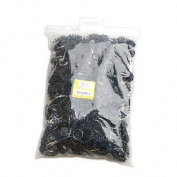 hplusmall 아트사인) 열쇠고리(스프링줄)검정 K0045 100개입 - 핫트랙스