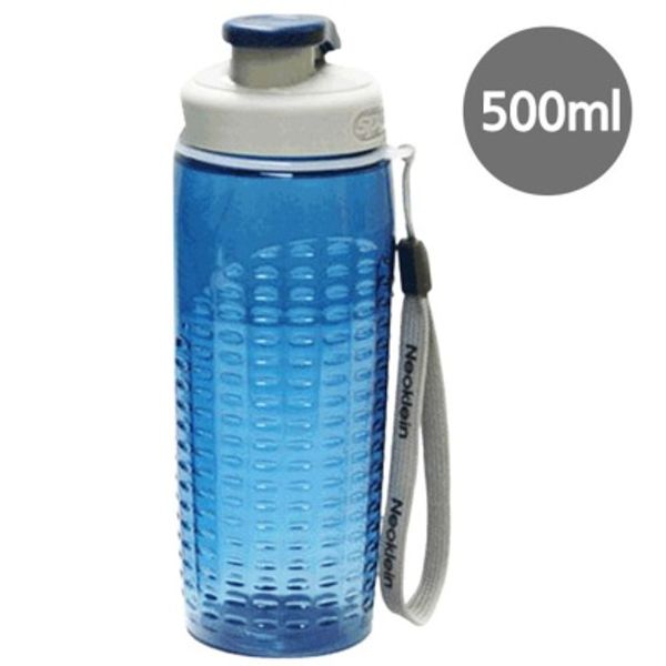 hplusmall 휴대용 핸디 보틀 물병 500ml 블루 등산 런닝 스포츠 - 핫트랙스