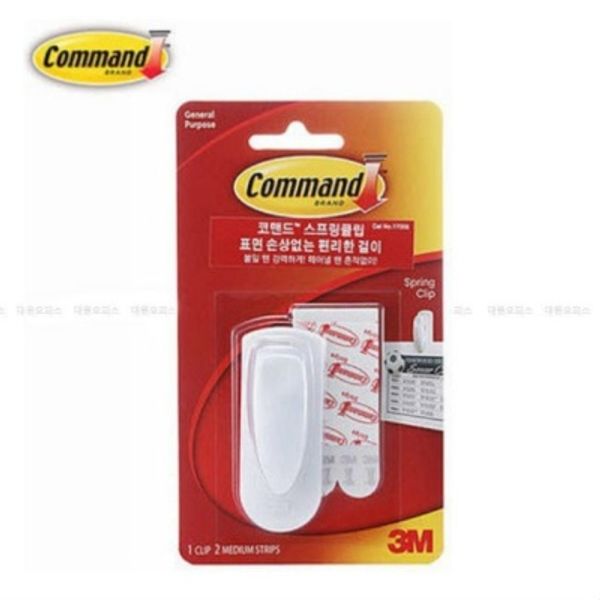 hplusmall 3M 쓰리엠 코맨드 스프링 클립 17005 메모고정 - 핫트랙스