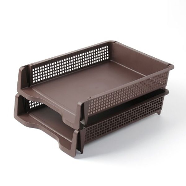 shoppingplan 홈앤오피스 서류정리함 2p세트 A4 보관 데스크트레이 - 핫트랙스