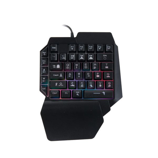 hplusmall USB LED 한손 키보드 WACC56C - 핫트랙스