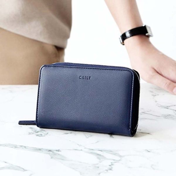 hplusmall 여성 반지갑 심플하면서도 고급진 지퍼 월렛M 선물[W9 - 핫트랙스