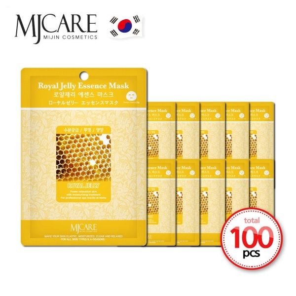 hplusmall 엠제이케어 에센스 마스크팩 로얄제리 100매 x 23g[WC - 핫트랙스