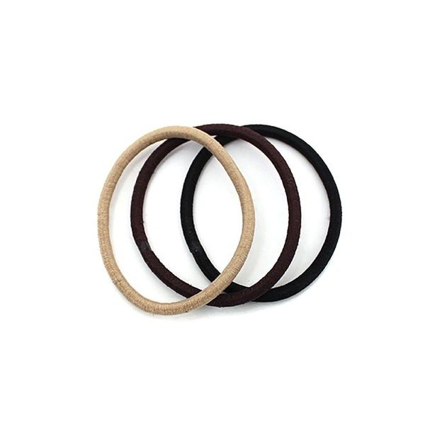 hplusmall 3색 헤어밴드 고탄력 머리끈(베이지브라운검정) - 핫트랙스