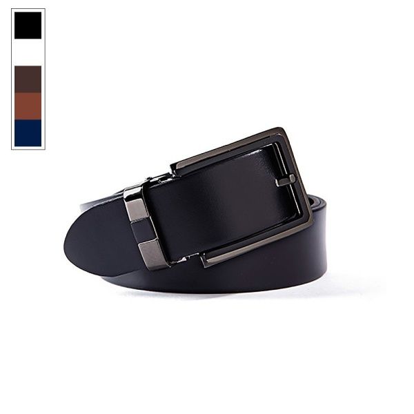 hplusmall S-i1 길이조절 가능 소가죽 흑니켈메탈버클 벨트 5Col - 핫트랙스
