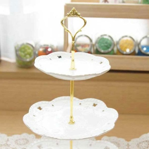iswas [HEIM] 올리비아 골드 3단 케이크 스탠드 - 핫트랙스