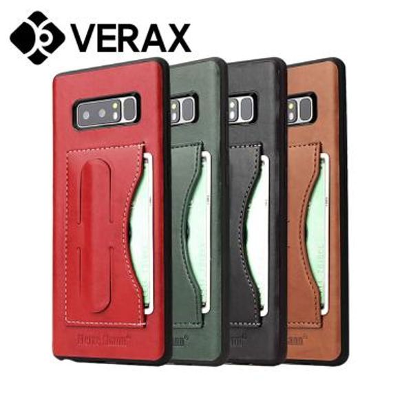 VERAX P179 갤럭시노트8 원터치 스탠딩 가죽 케이스 - 핫트랙스